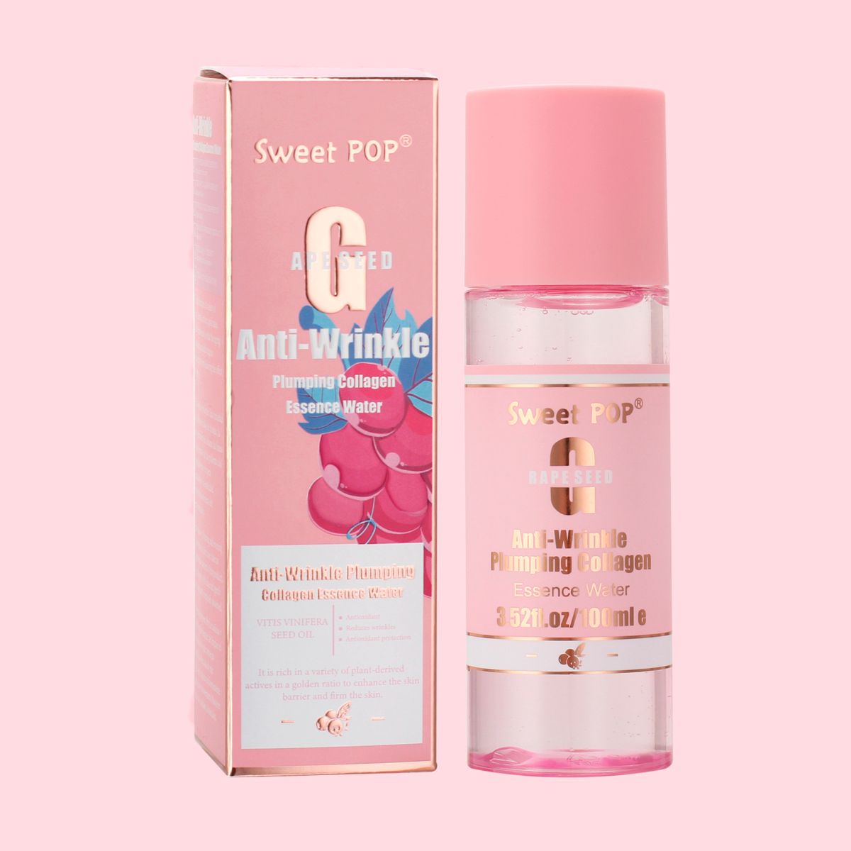 Agua Facial con Esencia de Colágeno y Uva Rellenador Antiarruga ...